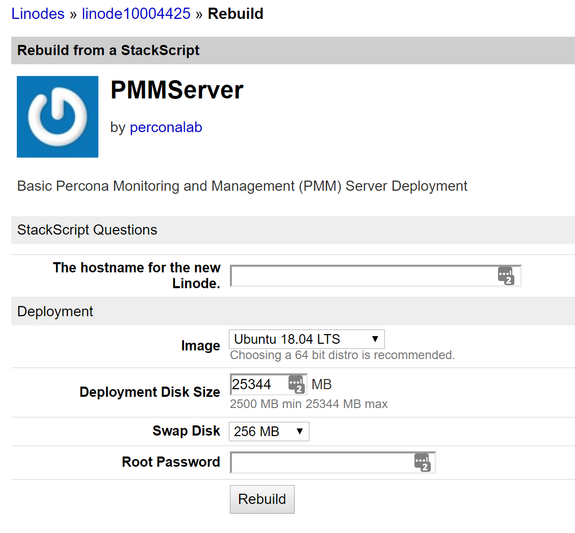 How To Deploy Pmm On Linode With Stackscripts