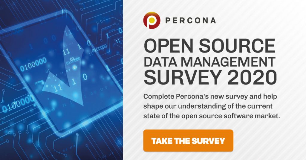 2020 Survey: Share Your Database Market Insight with Percona
