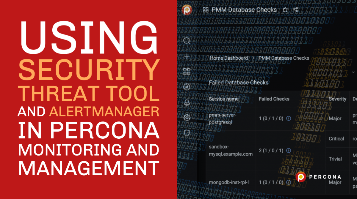 Using Security Threat Tool and Alertmanager in Percona Monitoring and ...