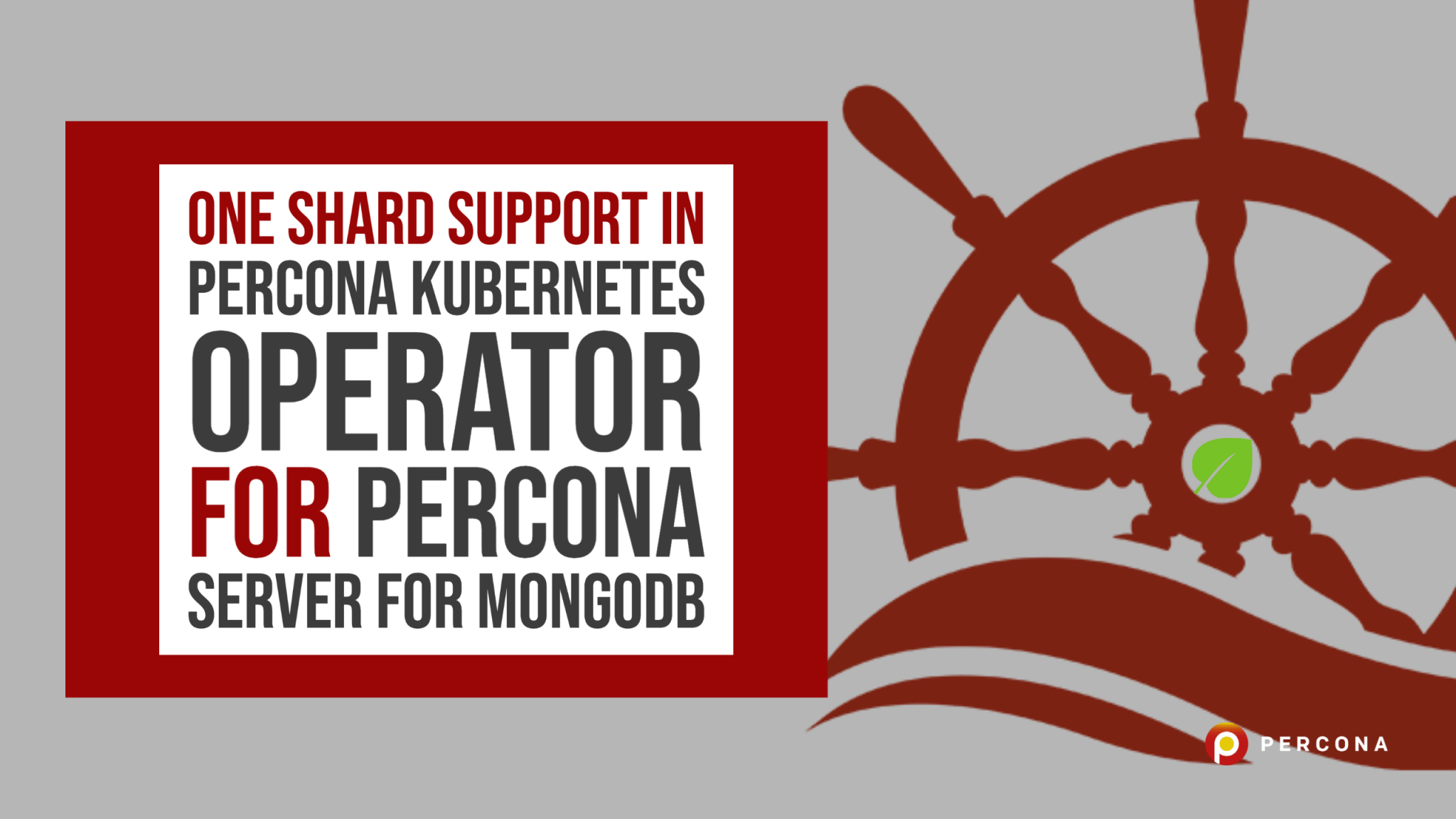 One Shard Support In Kubernetes Operator For Percona Server For Mongodb